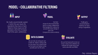 Ingredients based - Recipe recommendation engine | PPTX