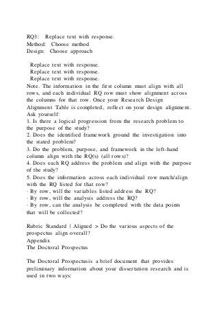 DSW Prospectus FormStudents Complete your doctoral prospectus | DOCX