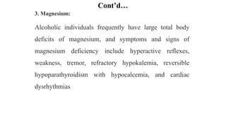 Delirium Tremens, Alcohol Use Disorder in MHN | PPTX
