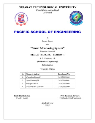 DT REPORT by Tech titan GROUP to introduce the subject design Thinking | PDF