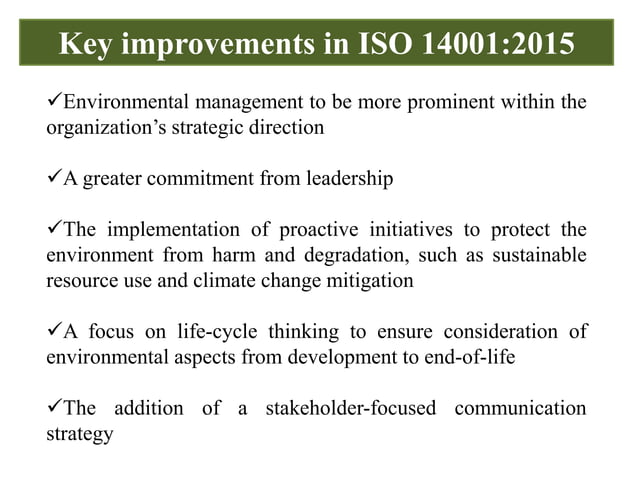 ISO 14001 Environmental management system | PPTX