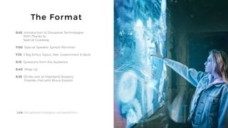 Disruptive Technologists: AI & Ethics? The Big Questions | PPT