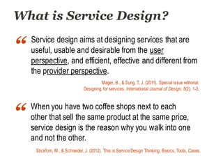 DT:DC Workshop: Service Blueprinting for Improved User Experience | PDF