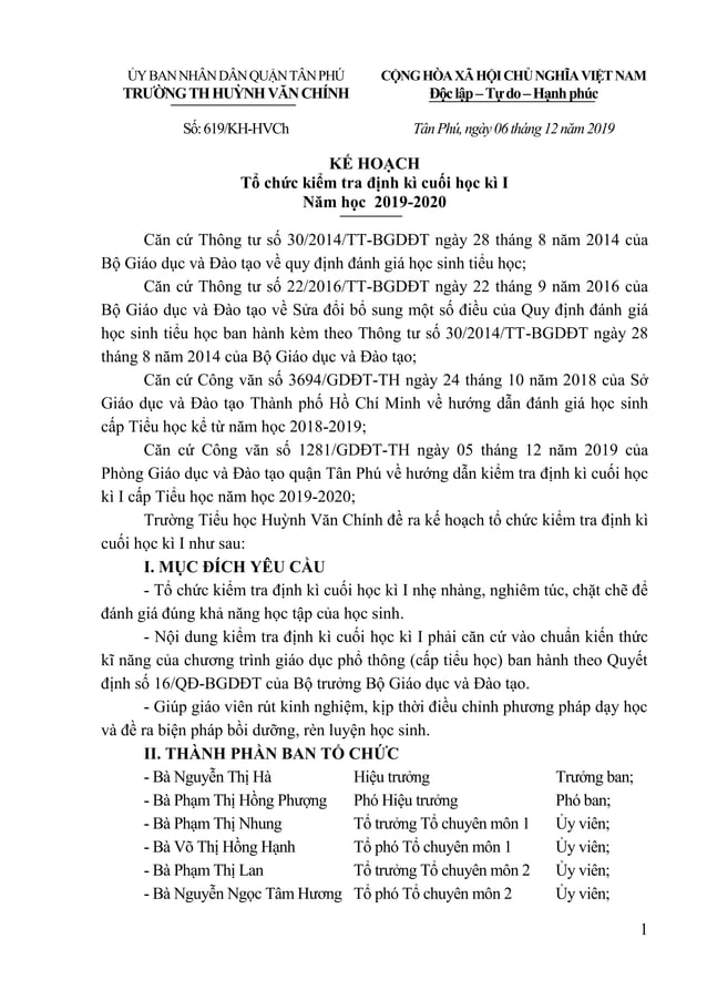 Dt kh- k tra cuoi hki 19-20-hp | PDF