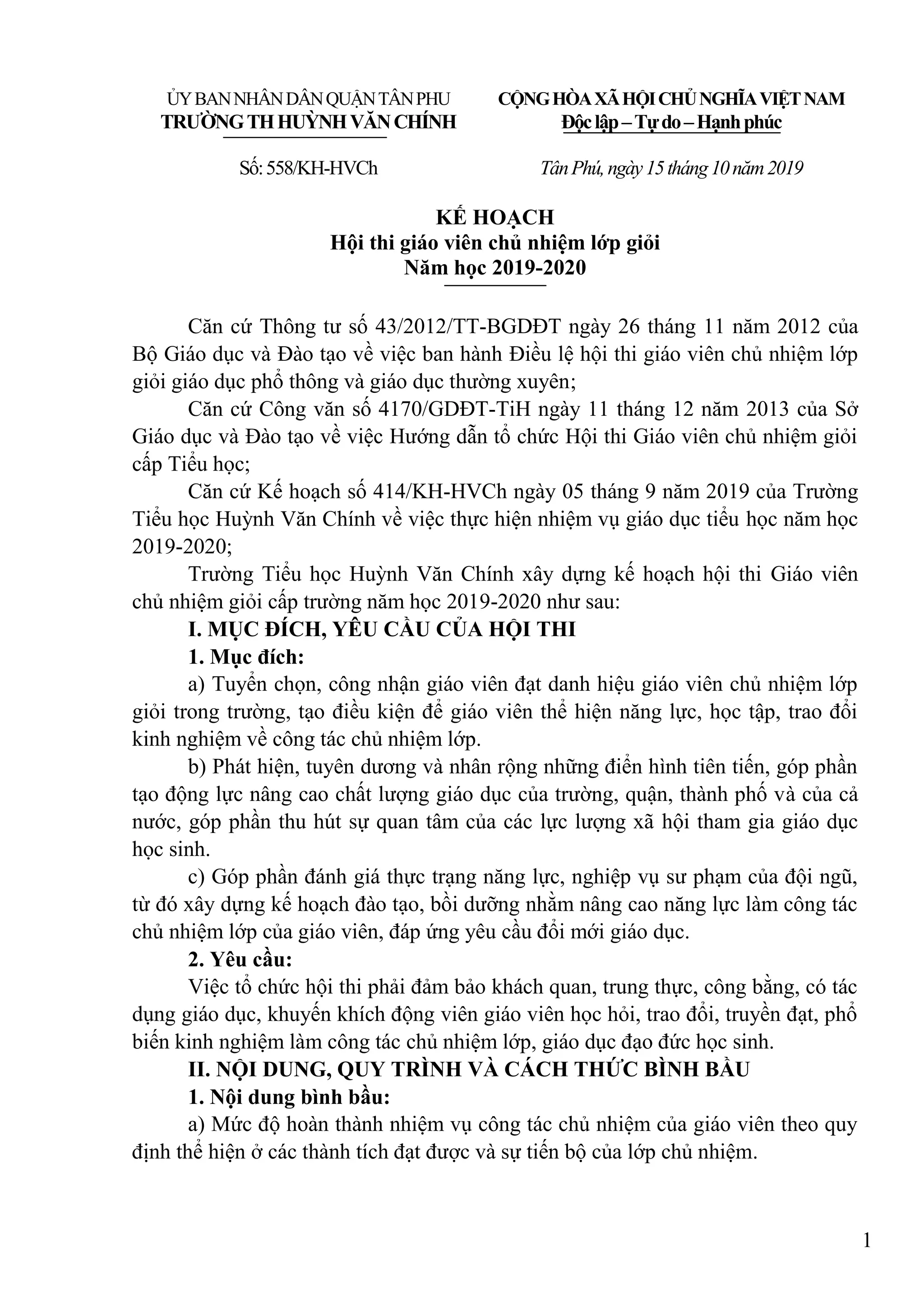 Dt kh hoi thi gvcn gioi nh1920-hv ch | PDF