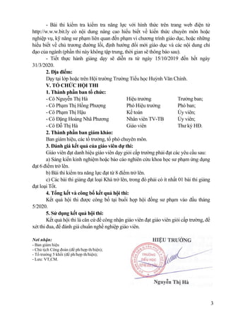 Dt kh hoi thi gv gioi nh1920- hv ch | PDF