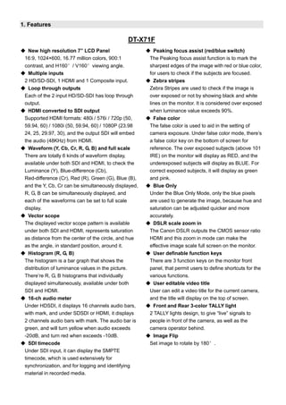 JVC DT-E17L4G Full HD LCD 17" Studio Monitor | PDF