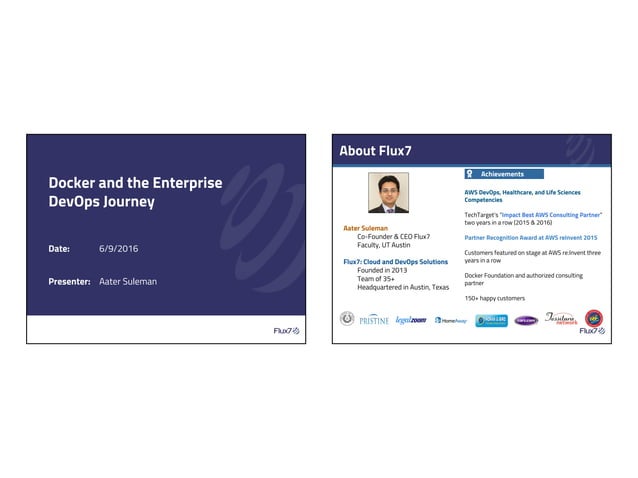 Docker Containers in the Enterprise DevOps Journey | PPT