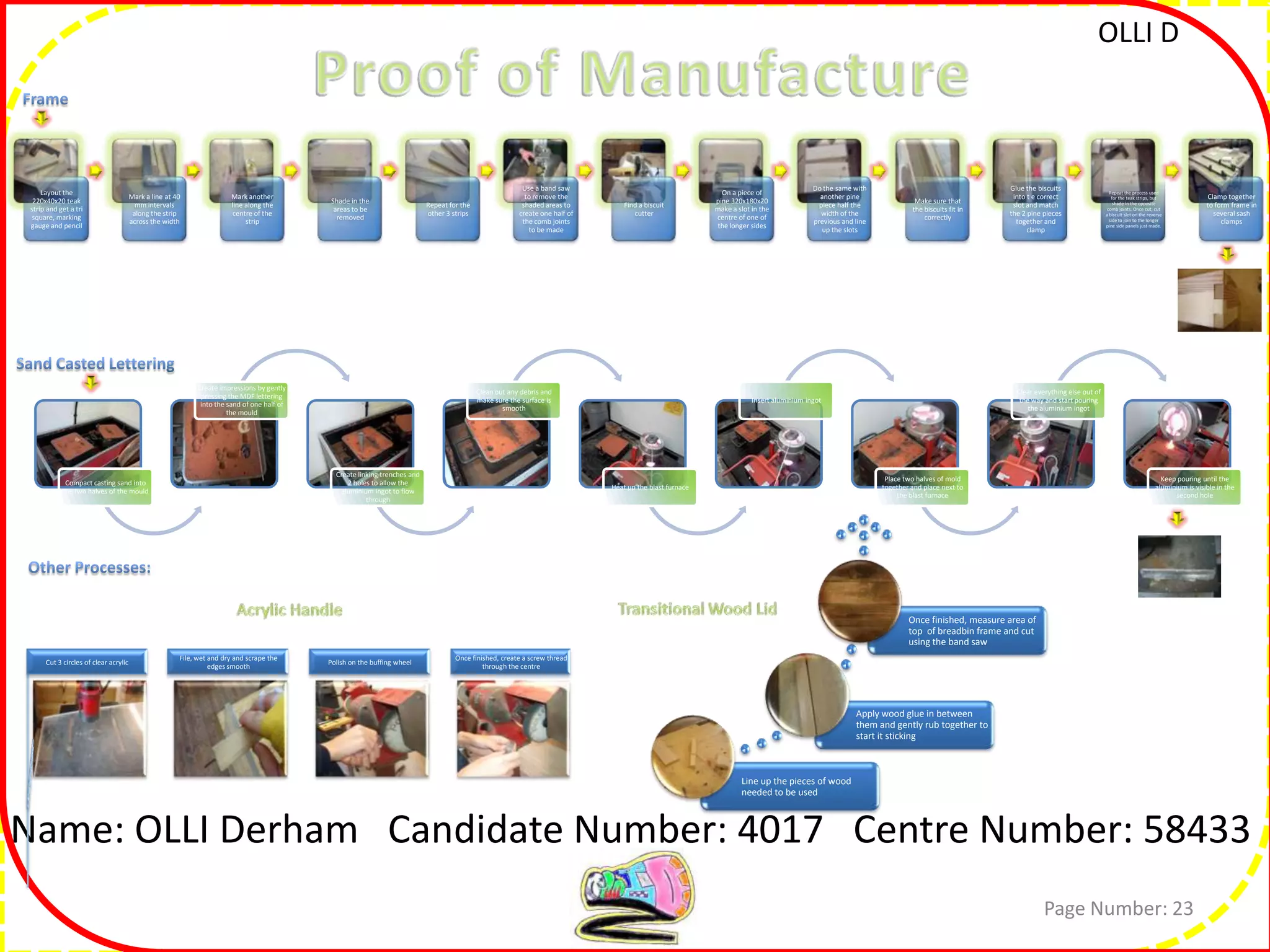 GCSE Design and Technology Project, Resistant Materials- Breadbin | PPTX
