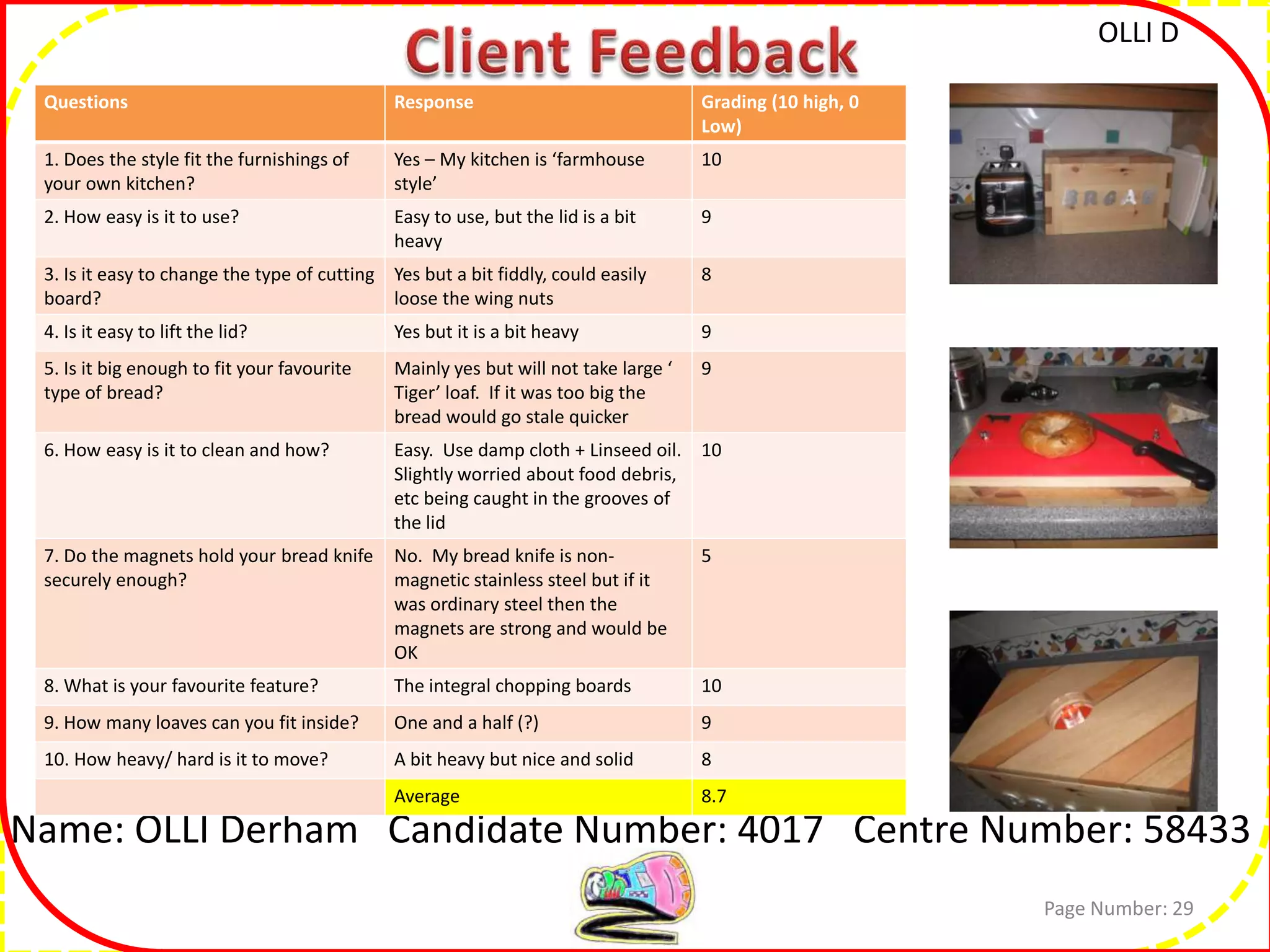 GCSE Design and Technology Project, Resistant Materials- Breadbin | PPTX
