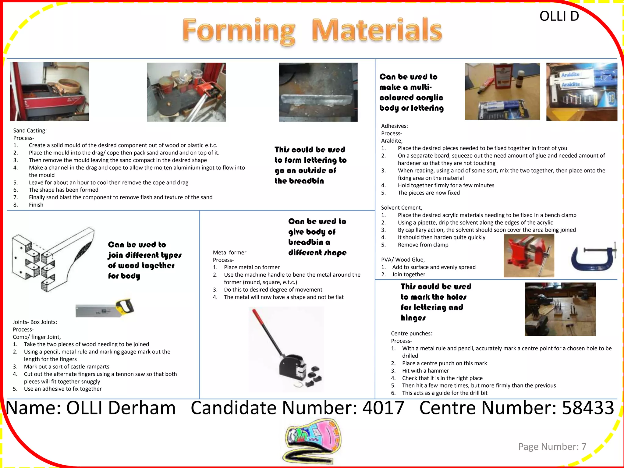 GCSE Design and Technology Project, Resistant Materials- Breadbin | PPTX