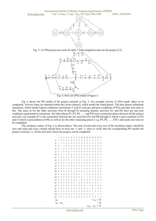 An Approach for Project Scheduling Using PERT/CPM and Petri Nets (PNs) Tools | PDF