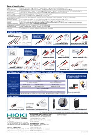 Hioki High End digital multimeter DT4281 | PDF
