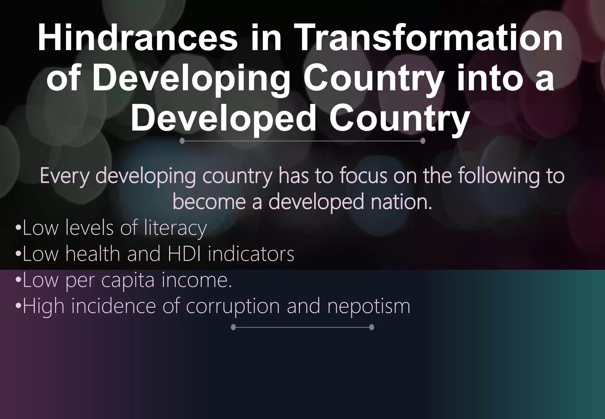 How countries become developed | PPT | Free Download