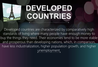 How countries become developed | PPTX