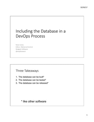 Databases in a Continuous Integration/Delivery Process | PDF