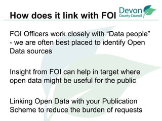 Foi and open data | PPT | Technology & Computing