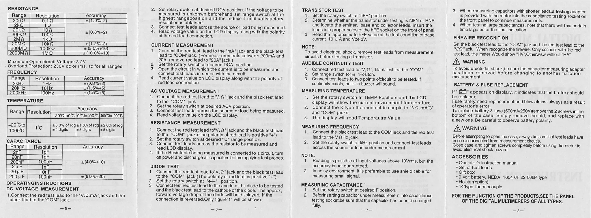Dt9205 a digital_multimeter manual | PDF