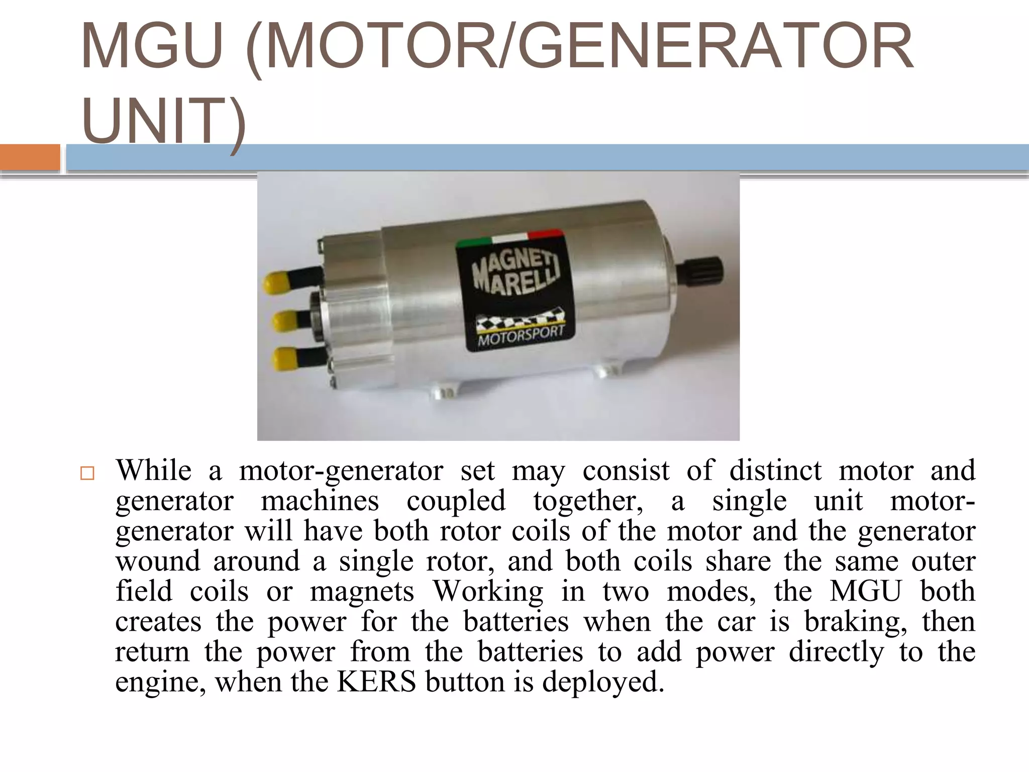 kinetic energy recovery system (all types of KERS ) | PPTX