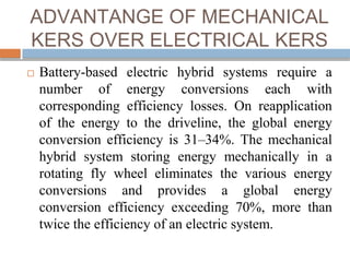 kinetic energy recovery system (all types of KERS ) | PPTX