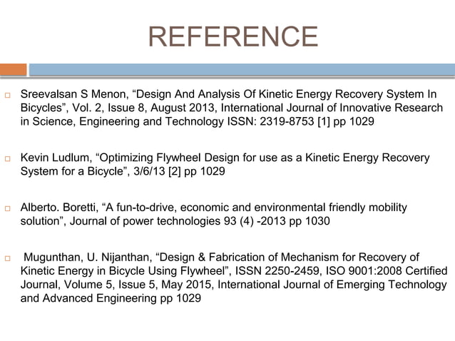 kinetic energy recovery system (all types of KERS ) | PPTX