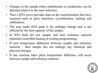 Differential Thermal Analysis (DTA) | PPTX