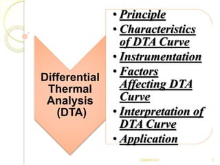 Differential Thermal Analysis | PPTX