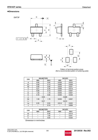 Original PNP Transistor DTA143 A143 143 DTA143ESATP TO-92 New Rohm | PDF