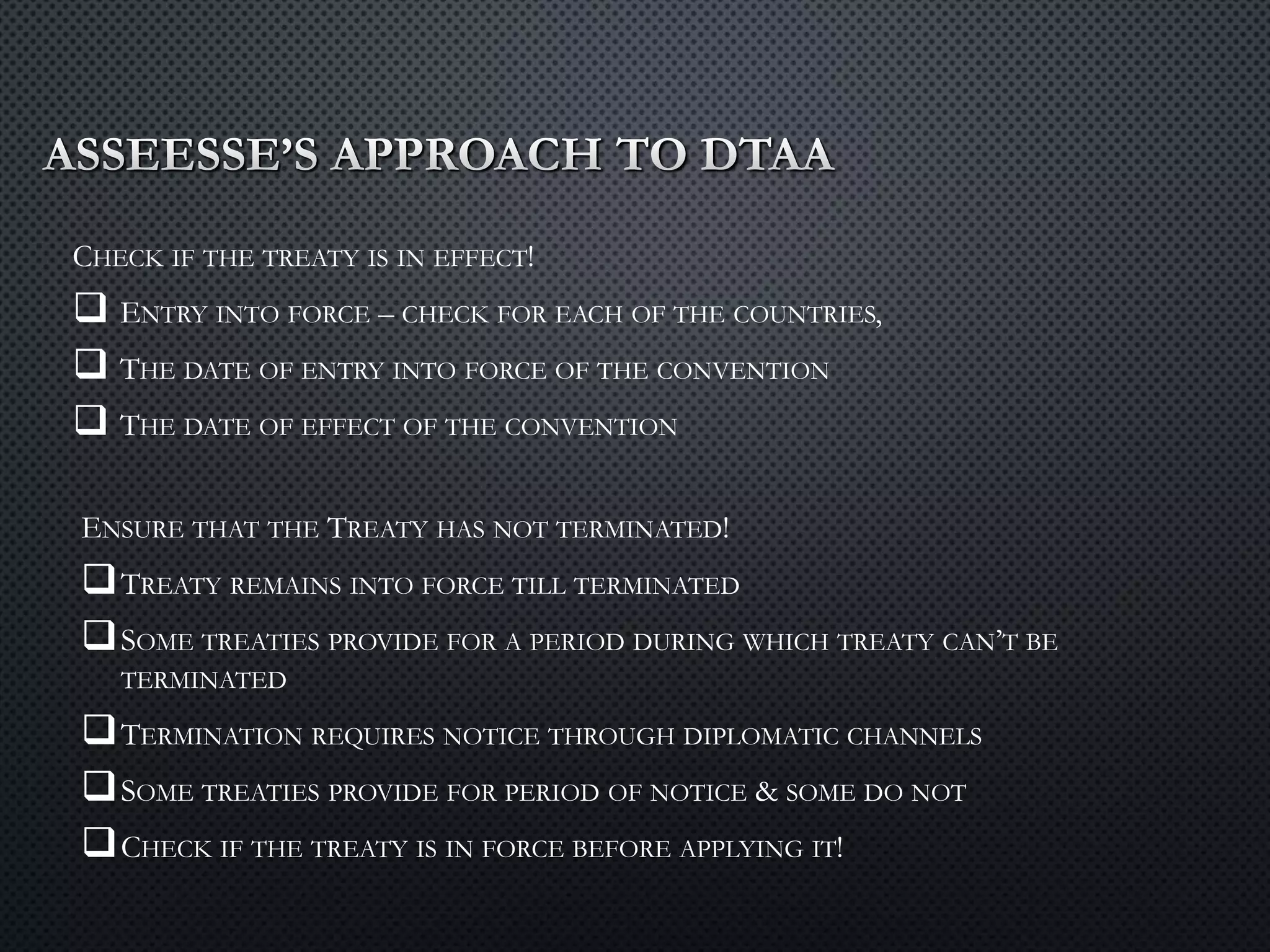 DTAA - Double Taxation Avoidance Agreement | PPTX