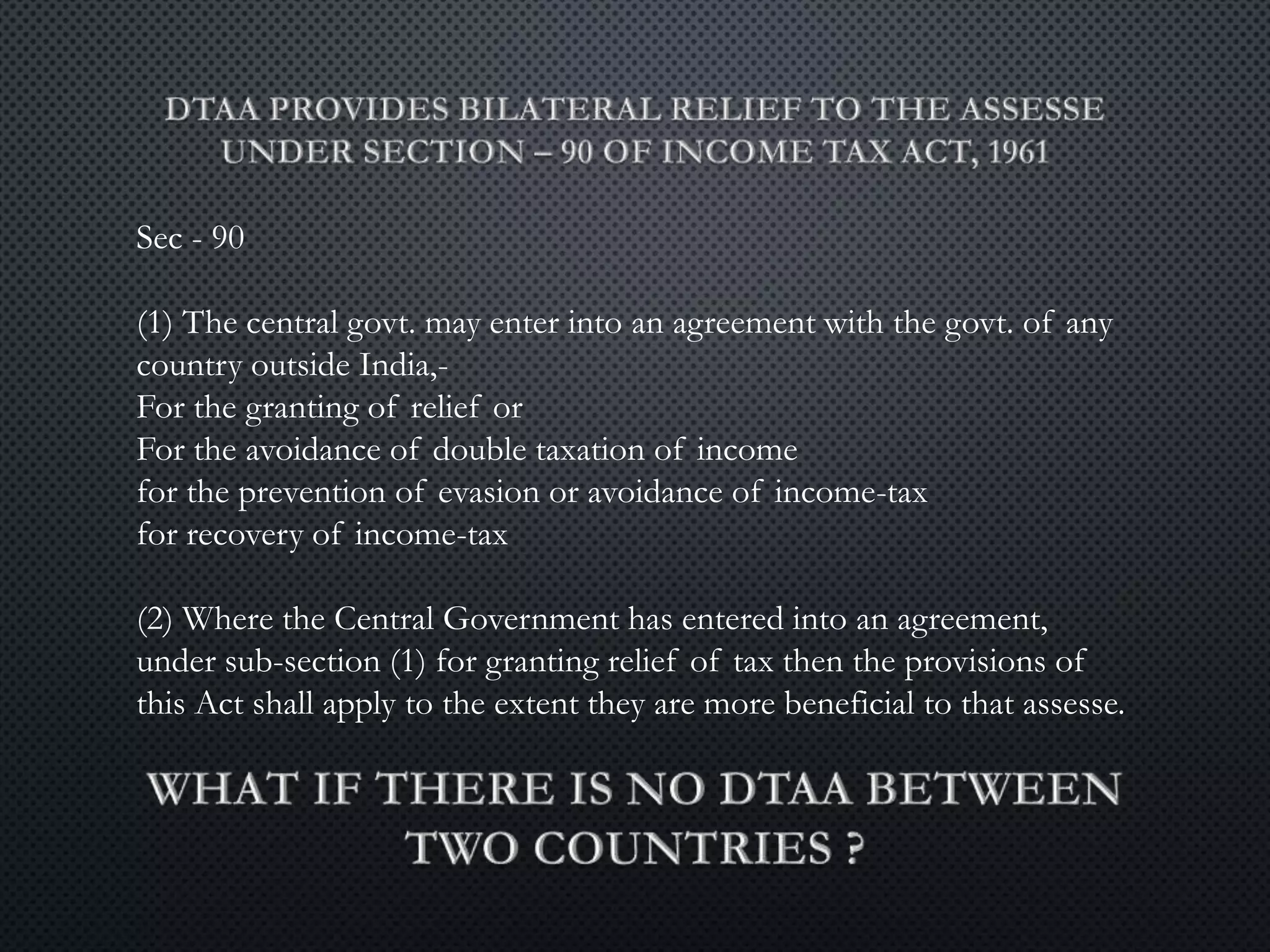 DTAA - Double Taxation Avoidance Agreement | PPTX