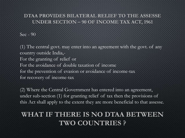 DTAA - Double Taxation Avoidance Agreement | PPTX | Personal Taxes ...