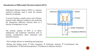 Thermal analysis: Differential Thermal Analysis | PPTX