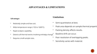 Thermal analysis: Differential Thermal Analysis | PPTX