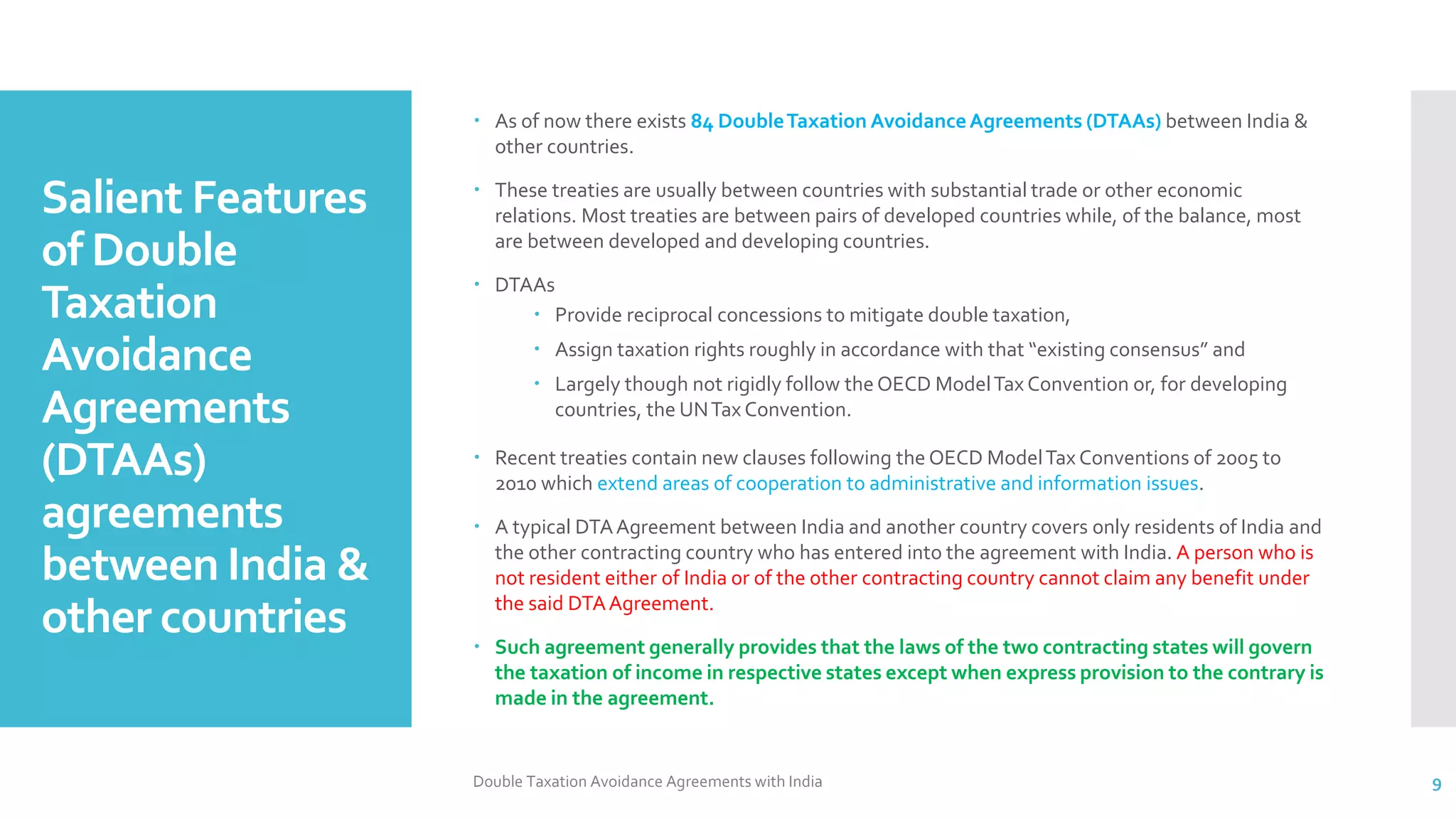 Double Taxation Avoidance Agreement - DTAA | PDF