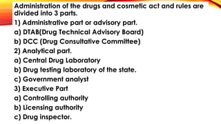 DTAB, DCC CDL.pptx Pharmaceutical Jurisprudence | PPTX