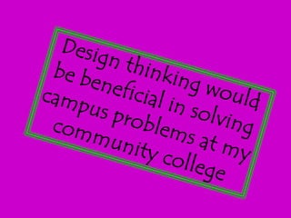 Design Thinking Action Lab Reflection Assignment | PPTX