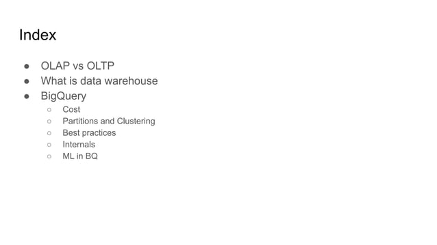 Data Enginering from Google Data Warehouse | PDF
