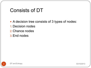 Decision Tree and entropy | PPTX