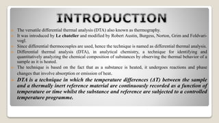 DTA | PPTX | Chemistry | Science