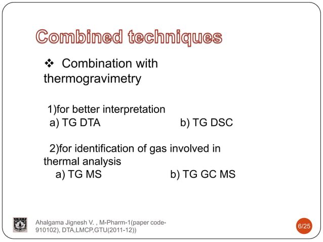 Dta use in preformulation study copy | PPT