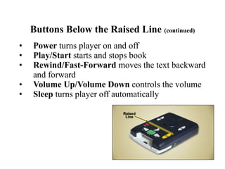 Digital Talking Book Machine Overview | PPT | Home Entertainment ...