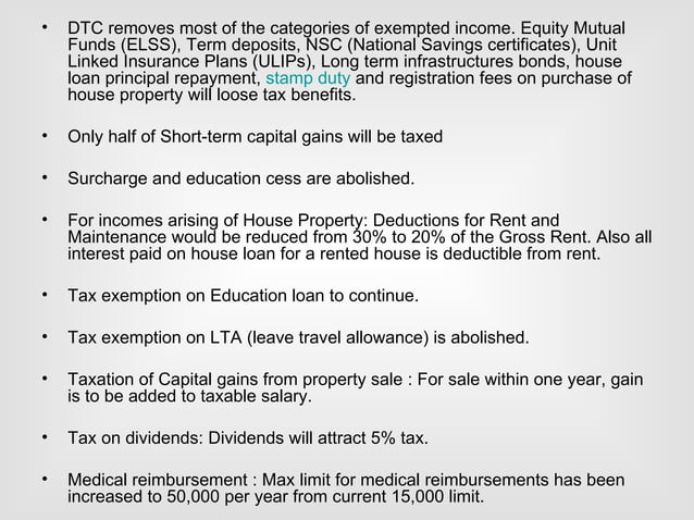 Dtc | PPT | Business Accounting & Finance | Business