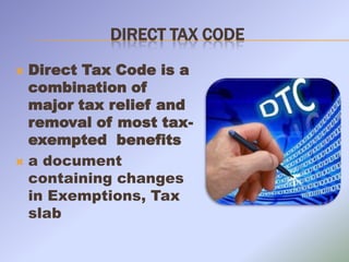 Direct Tax Code | PPT
