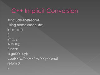 Data Type Conversion in C++ | PPTX