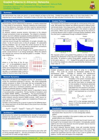 Graded Patterns in Attractor Networks | PDF