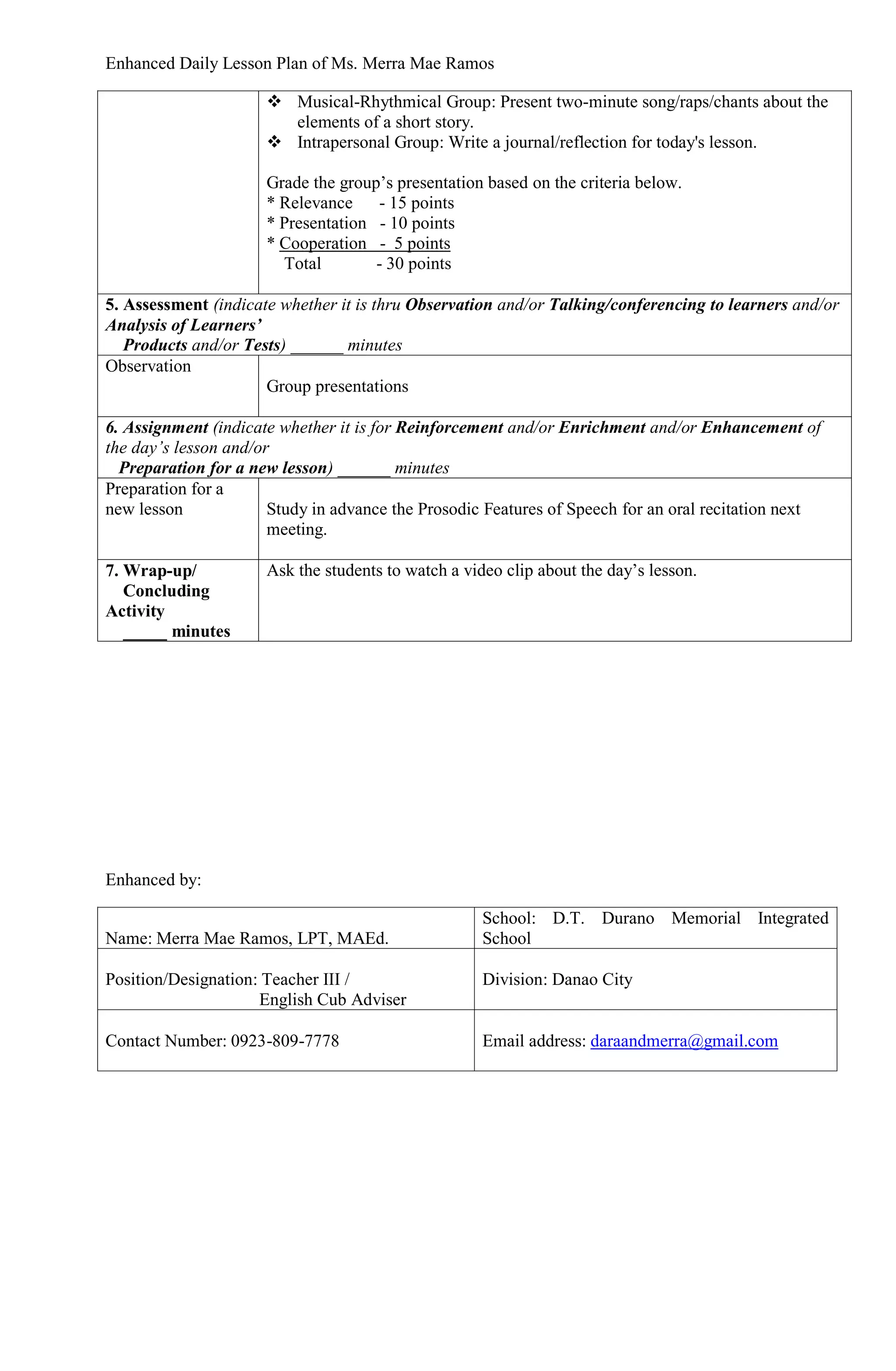 Elements of a Short Story | PDF