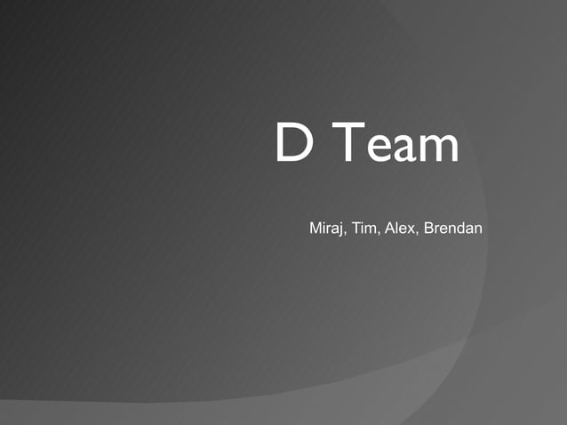 D team weekly powerpoint presentation spqm | PPT