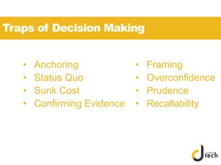 THE HIDDEN TRAPS IN DECISION MAKING | PDF