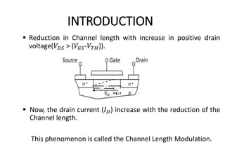 Threshold Voltage & Channel Length Modulation | PPTX | Physics | Science