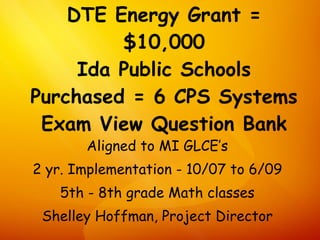 DTE Energy Grant | PPT